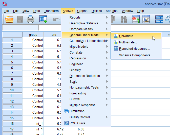 How to perform a one-way ANCOVA in SPSS Statistics | Laerd Statistics How to perform a one-way ANCOVA in SPSS Statistics | Laerd Statistics