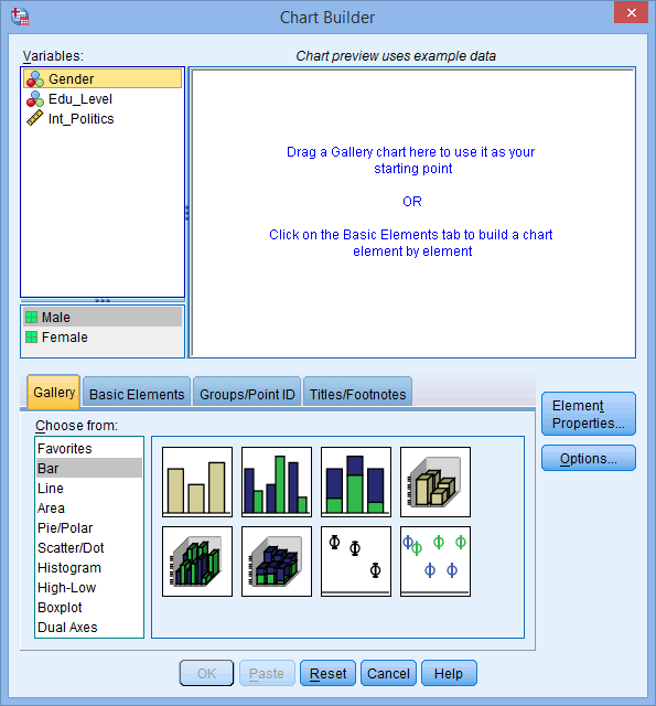 A Clustered Bar Chart In Spss Statistics Completing The Procedure By Adding Error Bars And