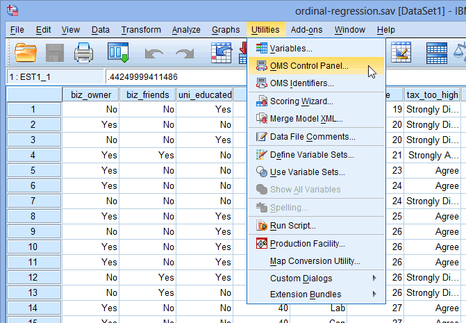 How To Perform An Ordinal Regression In SPSS Laerd Statistics
