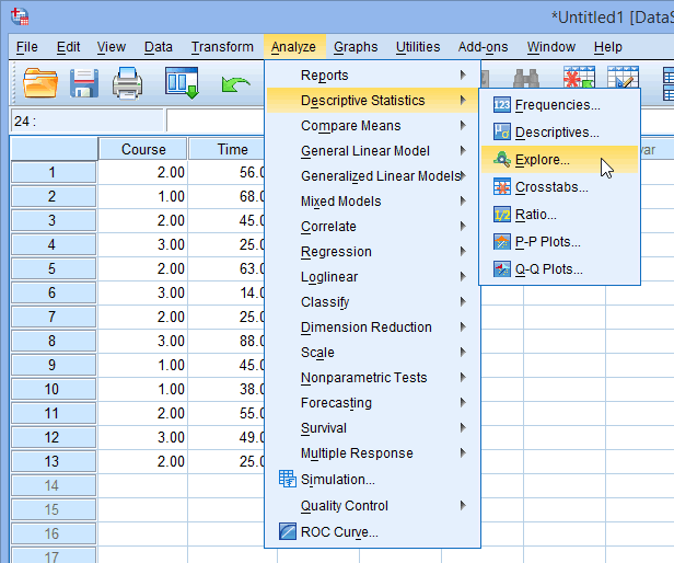 Testing For Normality Using SPSS Statistics When You Have More Than One 